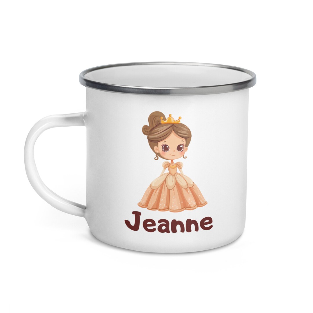 Customizable Princess Cup Child's First Name Fancy Mug Little Girl Boy ...