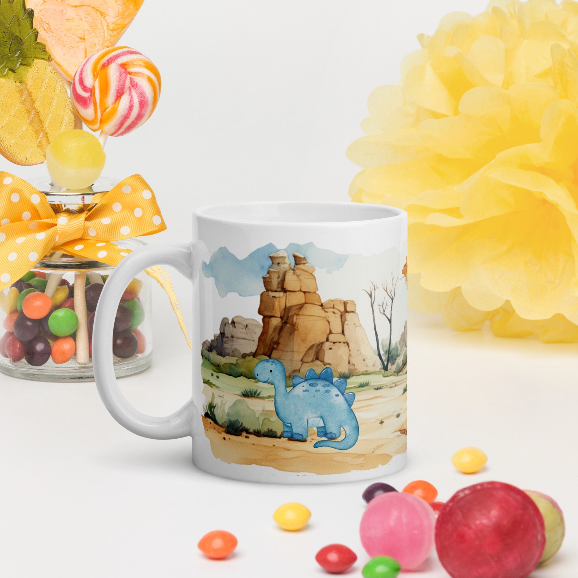 Dinosaur Passion Mug Triceratops Tyrannausorus Rex Mosasaurus ...