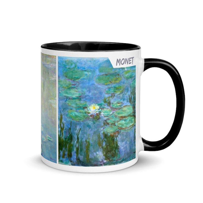 Claude Monet Cup Water Lilies Basin Art Impressionism Work Painting Mug ...