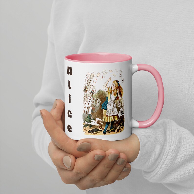 Alice in Wonderland Mug Lewis Carroll Tenniel Gift Mad Hatter Reader ...
