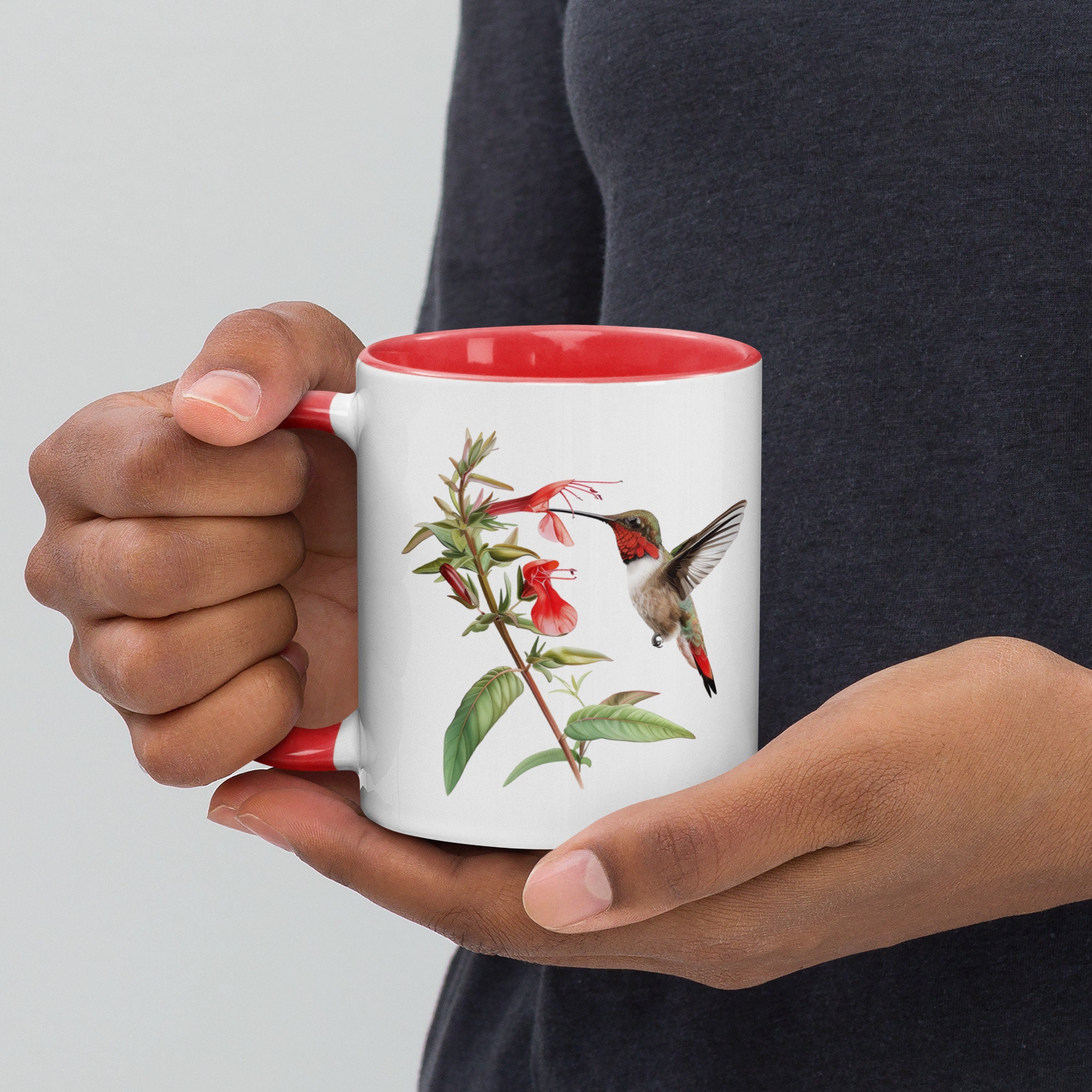 Bird Mug Hummingbirds Animal Cup Nature Landscape Fantasy Original Gift ...