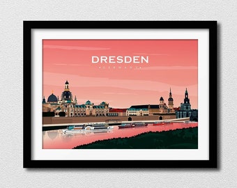 Dresden Print Canvas Poster Germany Picture Holiday Gift Sport - Etsy UK