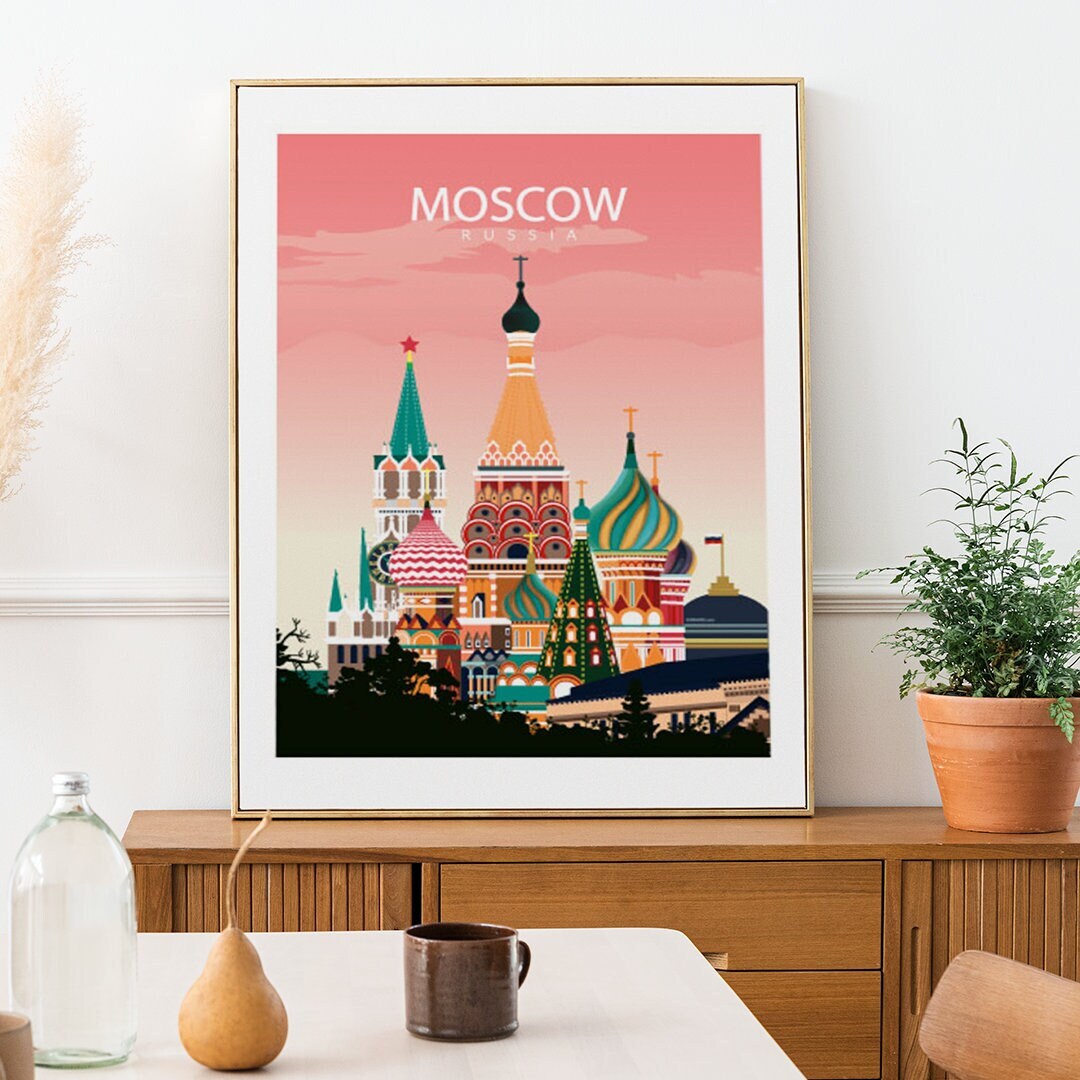 Affiches de Moscou. Imprimé sur du papier de haute qualité. Affiches de ...