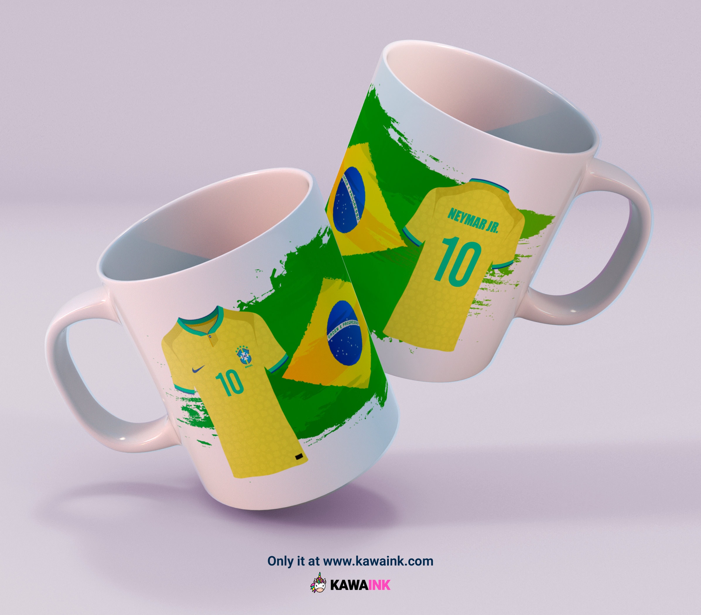 Neymar Jr Coffee Mug With Brasil Flag - Etsy