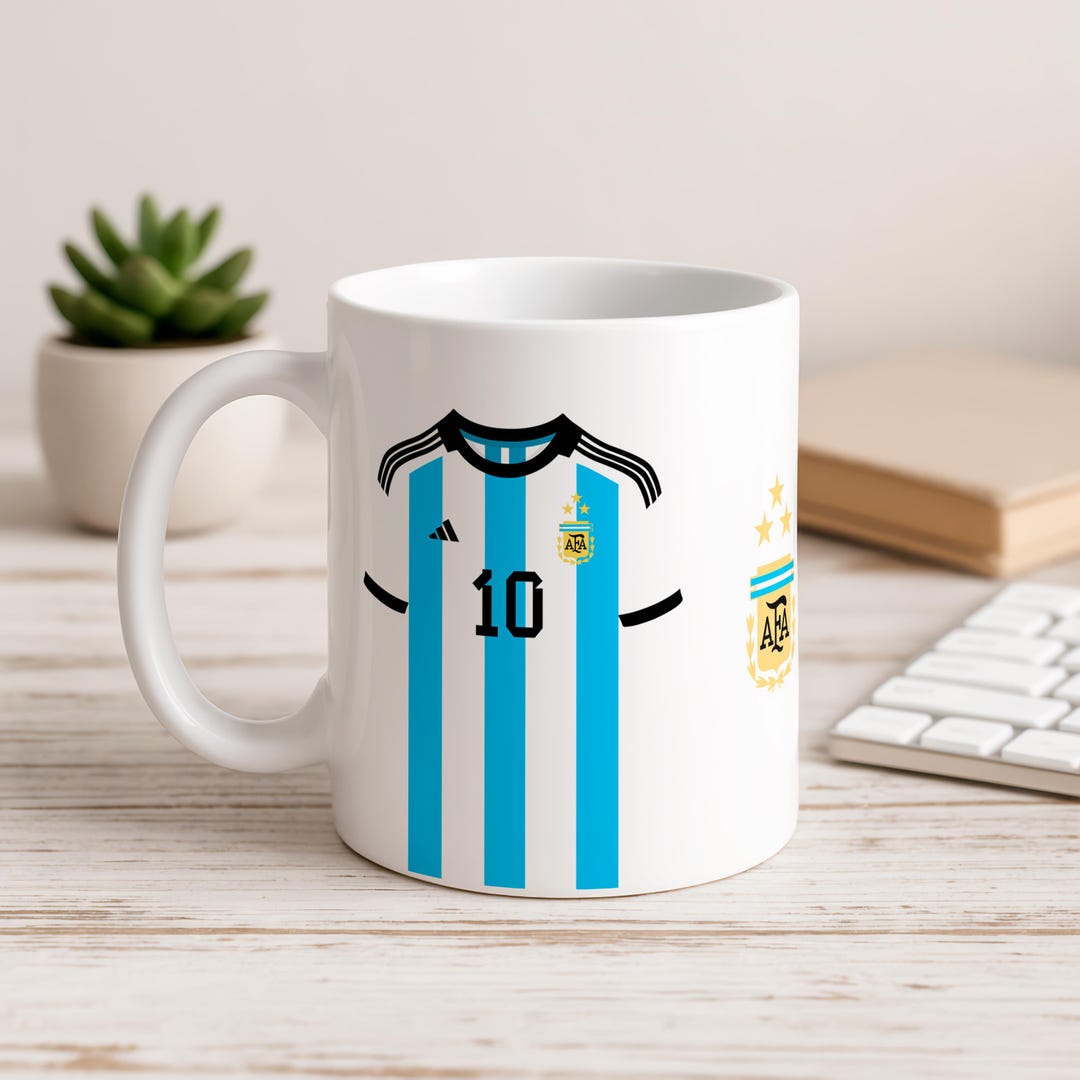 Messi Champion World Cup - 3 Stars New Tshirt Coffee Mug - Etsy