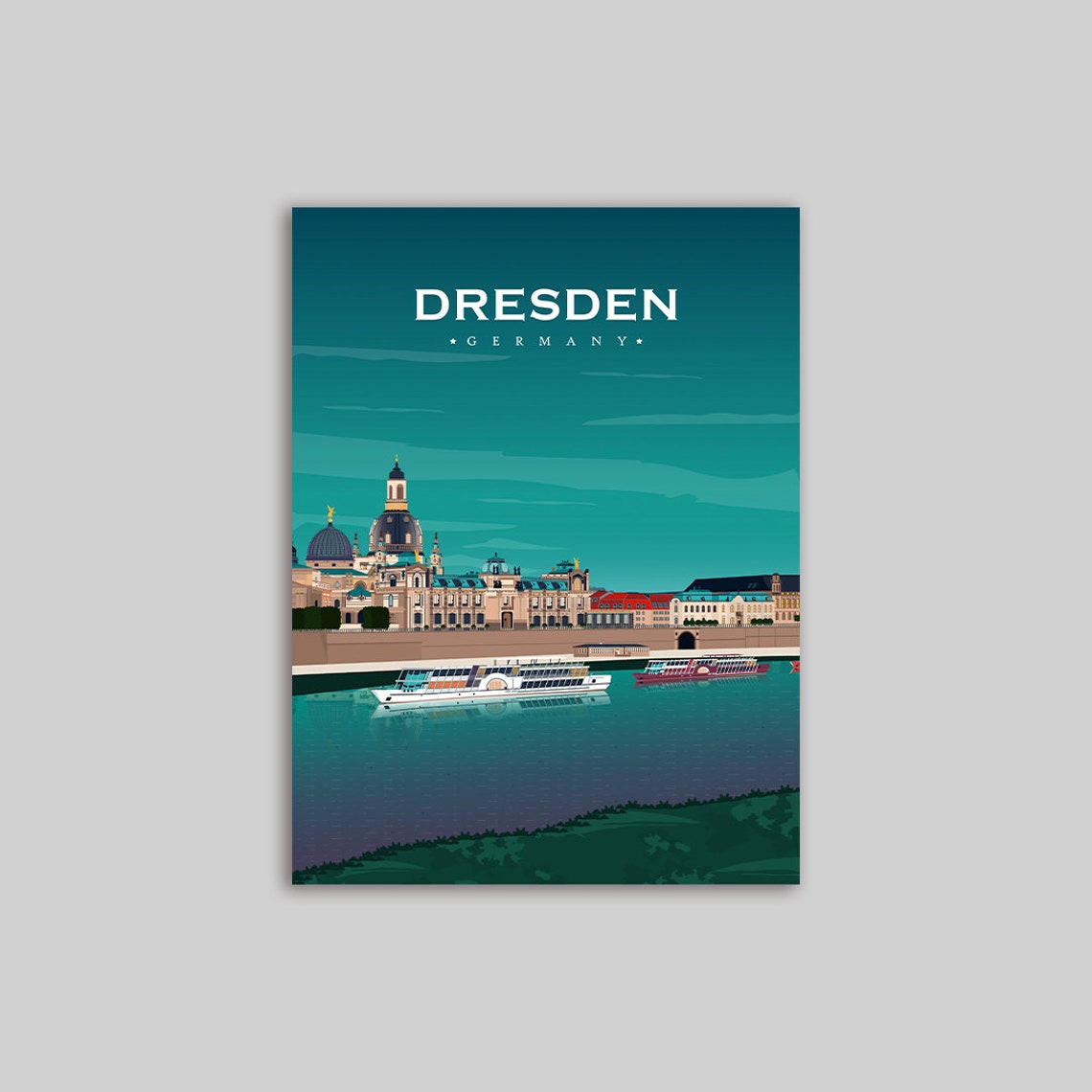 Dresden Poster Vertical | Etsy