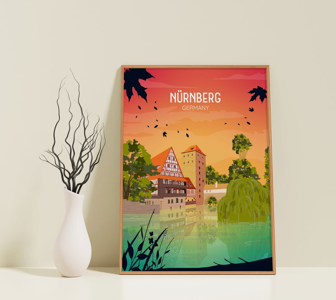 Nuremberg Poster. Printed in High Quality Paper. Traveller Poster - Etsy