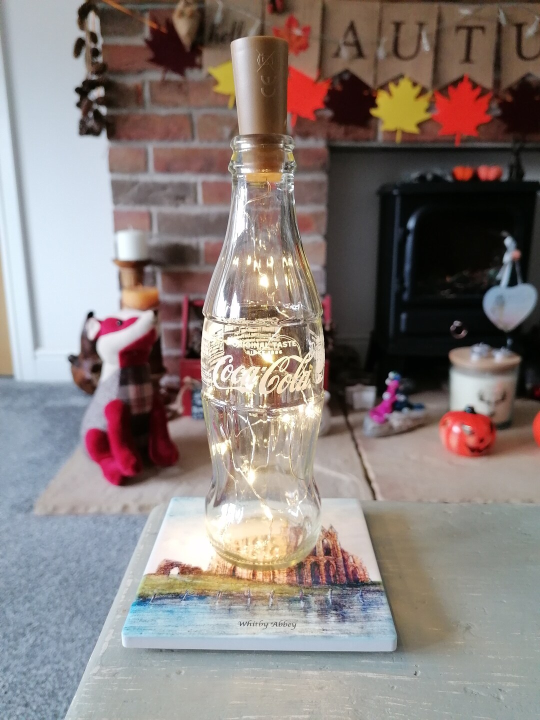 Classic Coca-cola Glass Light up LED Bottle Lamp - Etsy UK