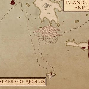 Odysseus' Journey Map From EPIC the Musical Jorge Rivera-herrans - Etsy