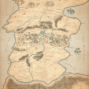Custom Fantasy Map Commission for Writers, D&D - Etsy