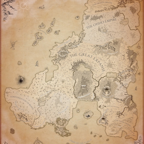Custom Fantasy Map Comissions - Etsy