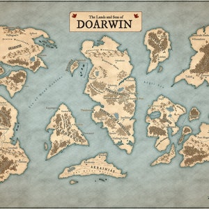 Custom Fantasy Map Commission for Writers, D&D, Gift - Etsy