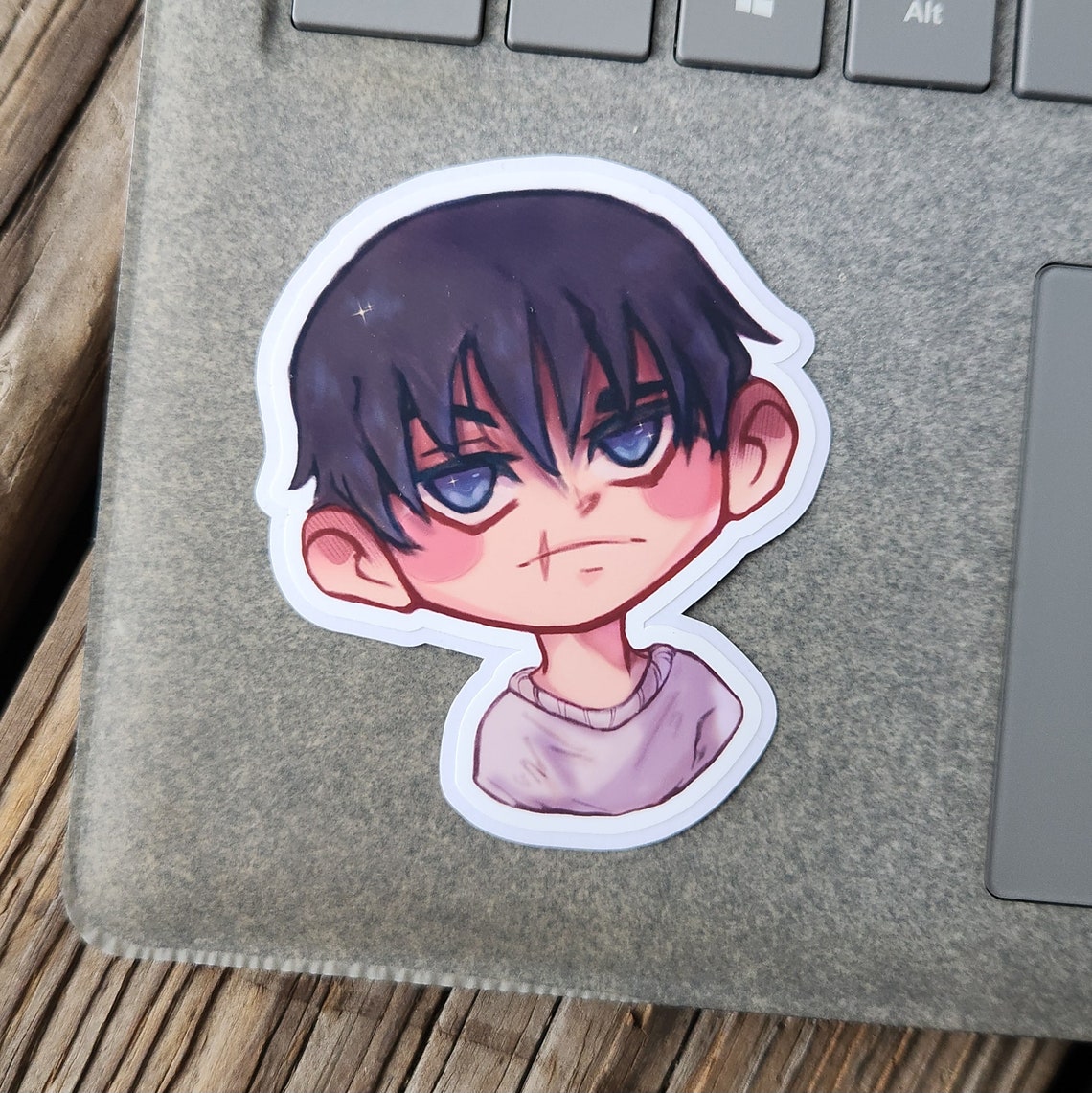 Toji Fushiguro Matte Vinyl Sticker | Jjk Sticker, Anime Sticker, Chibi ...