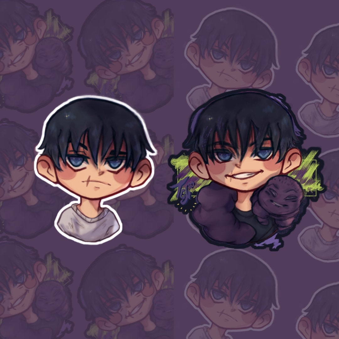 Toji Fushiguro Matte Vinyl Sticker | Jjk Sticker, Anime Sticker, Chibi ...