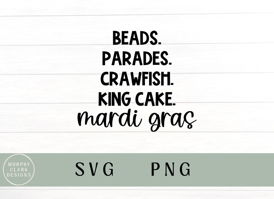 Beads Parades Crawfish King Cake Svg, Mardi Gras Svg, Mardi Gras PNG ...