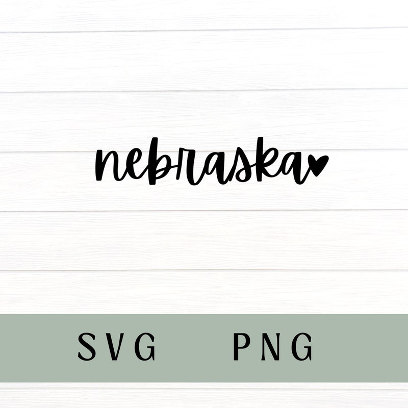 Svg Nebraska - Etsy