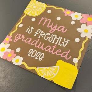 Graduation Banner, Senior Banner, Brown Paper Sign, Painted Banner ...