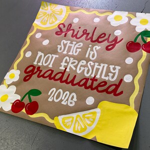Graduation Banner, Senior Banner, Brown Paper Sign, Painted Banner ...