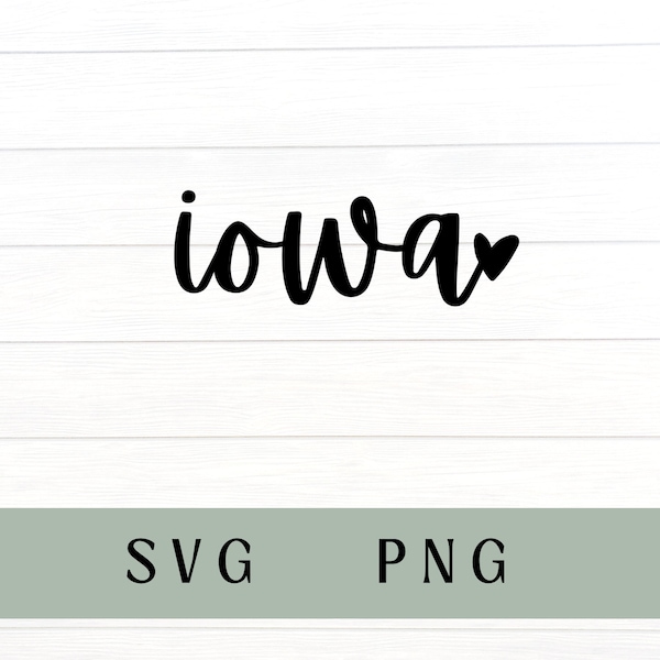 Iowa Svg - Etsy