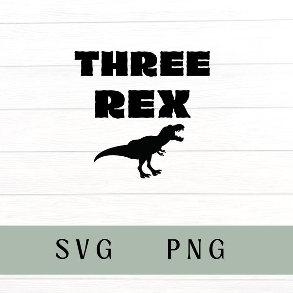 Three Rex Svg - Etsy