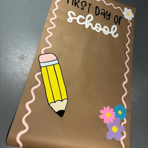 Back to School Banner – Custom Name First Day of School Sign ...
