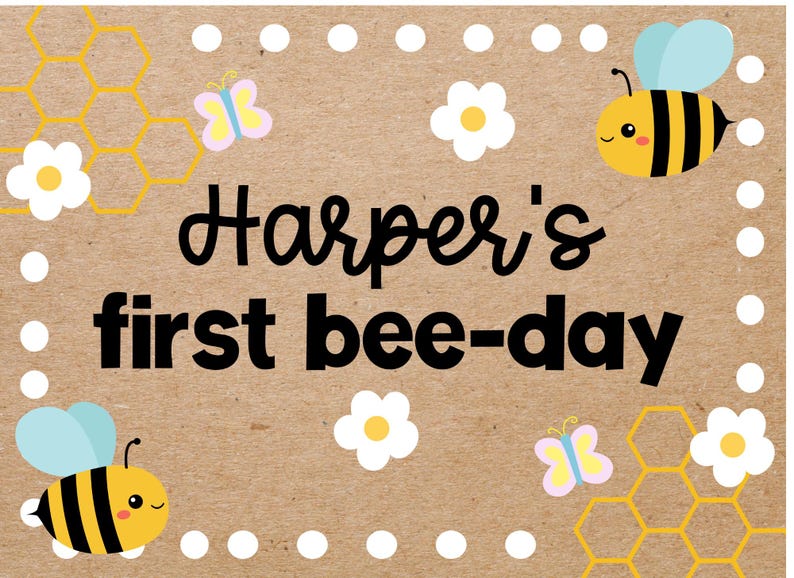 Personalized First Birthday Banner, Personalized First Birthday Party ...