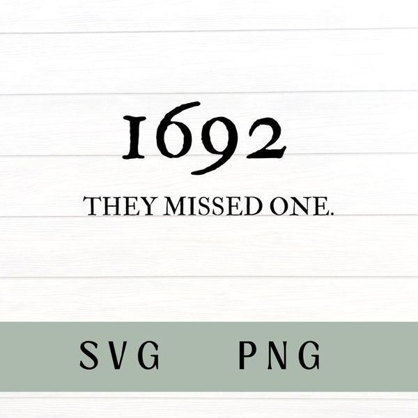 1692 They Missed One - Etsy