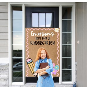Back to School Banner – Custom Name First Day of School Sign ...