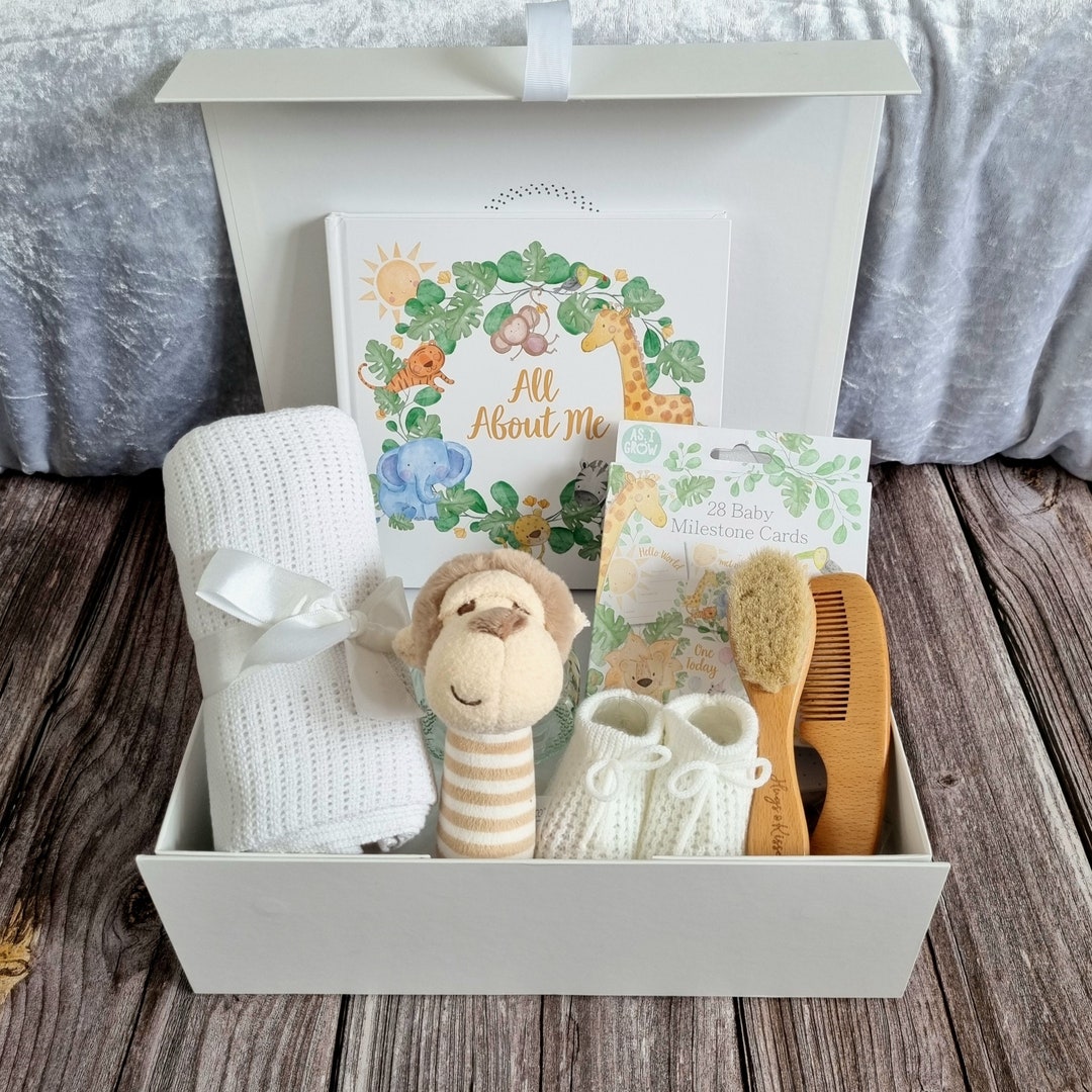 Monkey Baby Gift Box Hamper Unisex Baby Gift Hamper New - Etsy