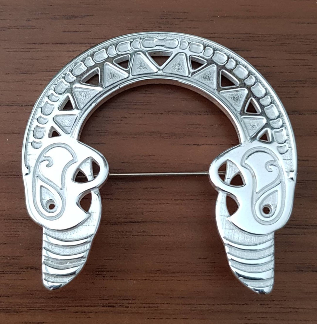 Scottish Sterling Silver Pictish Brooch Pin Fully Hallmarked - Etsy
