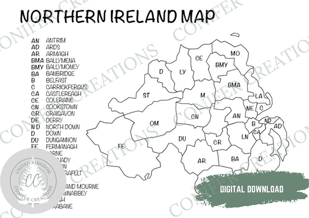 Ireland Bundle Sales Map | Northern Ireland & Republic of Ireland ...
