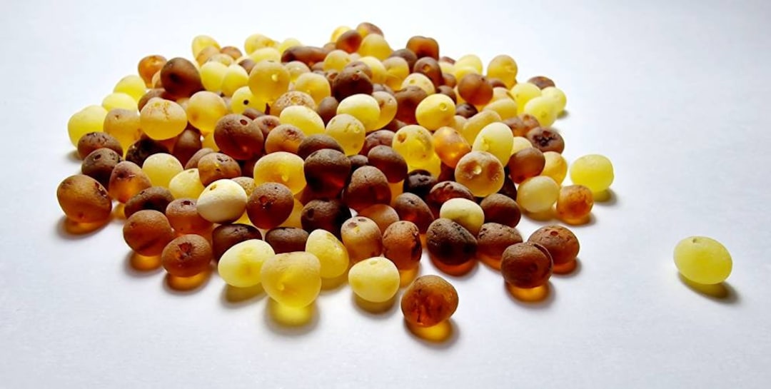 Baltic Amber Beads / Amber Beads / Raw Amber Beads / With Drilled Hole ...