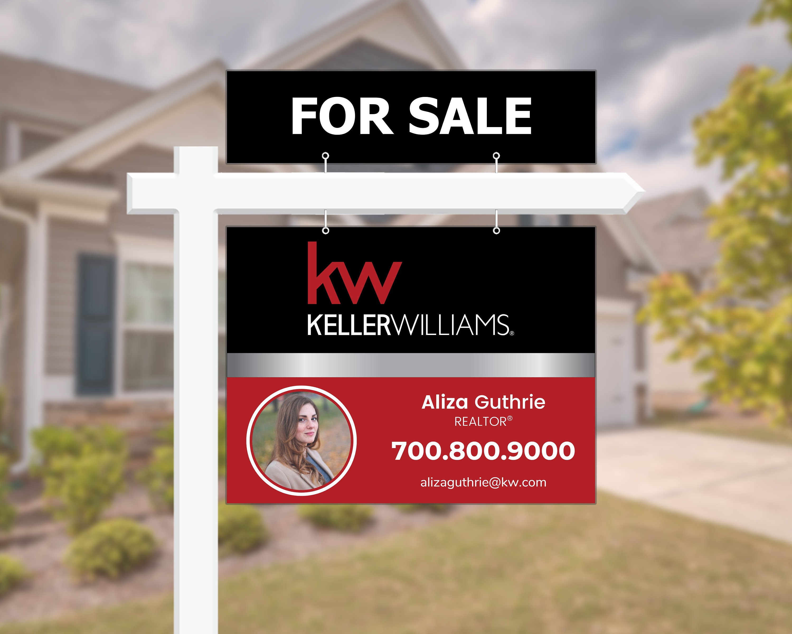 Real Estate Yard Signs, for Sale Sign, Keller Williams, Canva Template ...