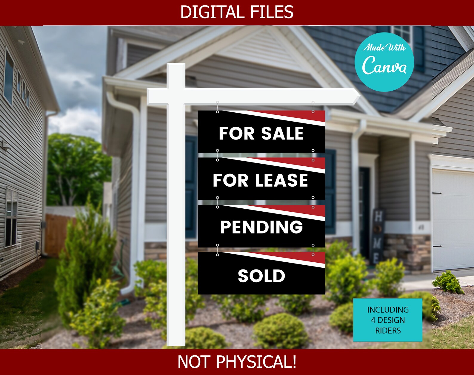 Yard Sign | Keller Williams | for Sale Sign | Canva Template | Yard ...