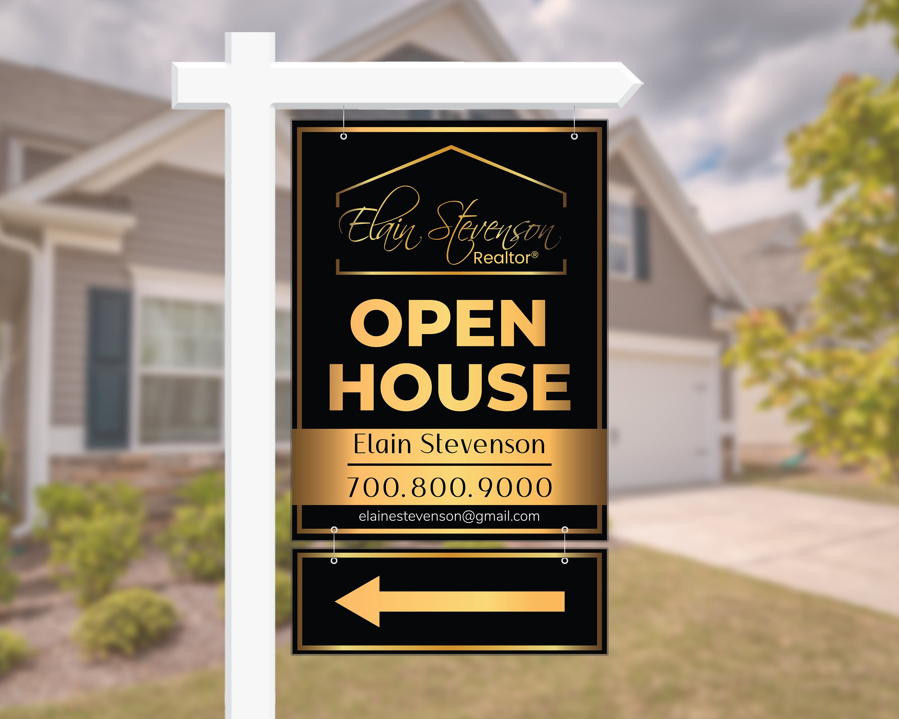 Real Estate Yard Sign, Yard Sign Templates, Feather Flag, Yard Sign ...