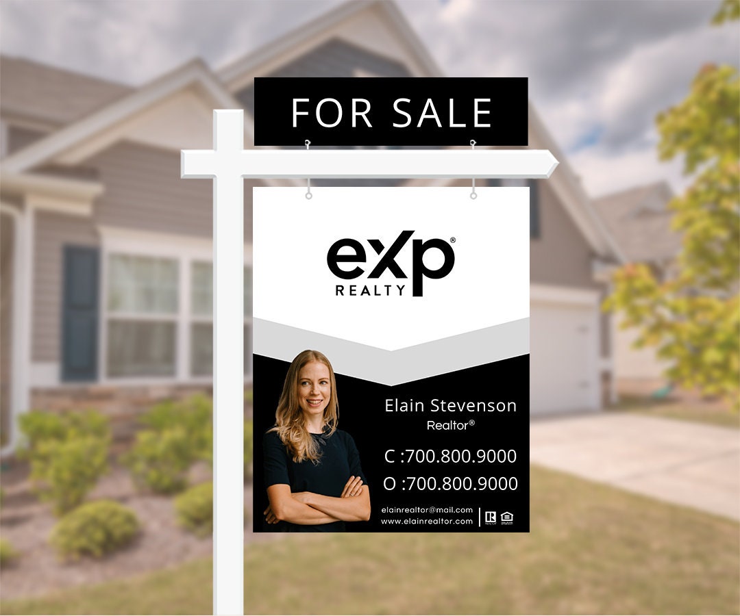 Real Estate Yard Signs, EXP Realty Sign, Yard Sign Design, Real Estate ...