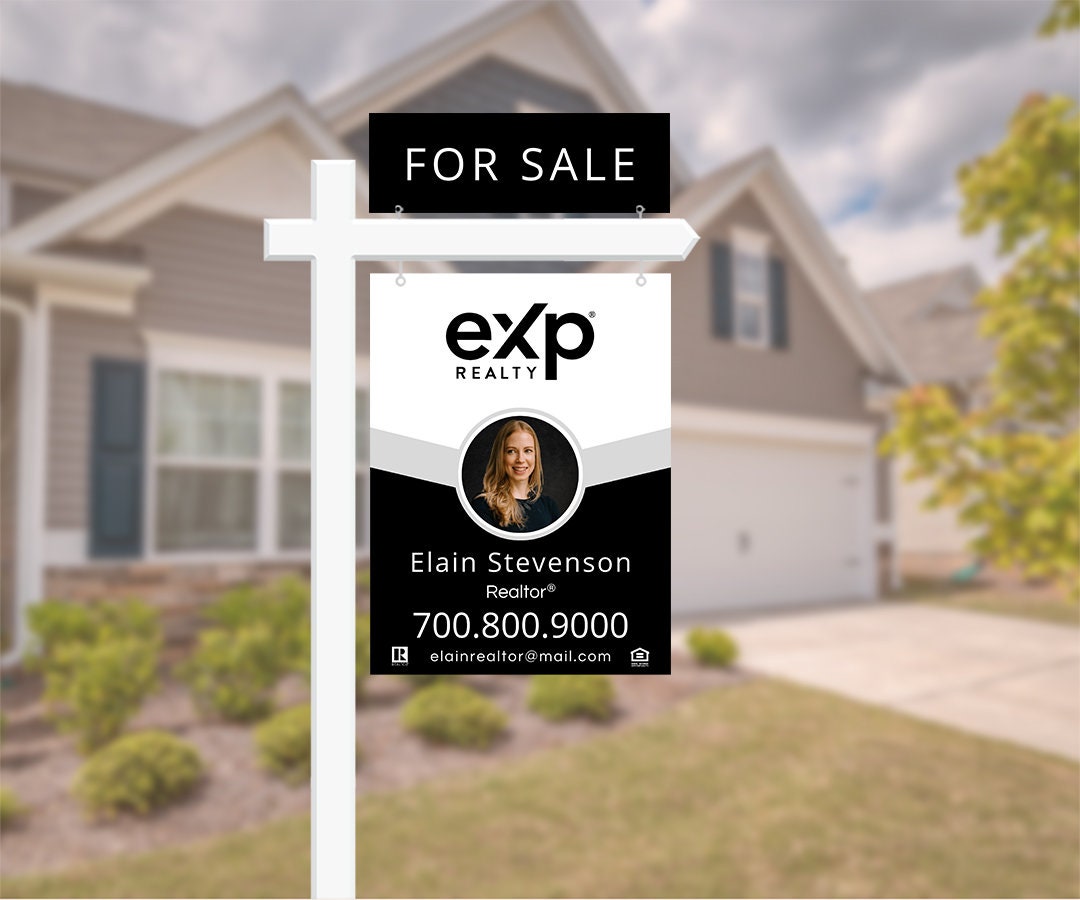 EXP Realty Yard Sign Template: Editable Real Estate Design (canva) - Etsy