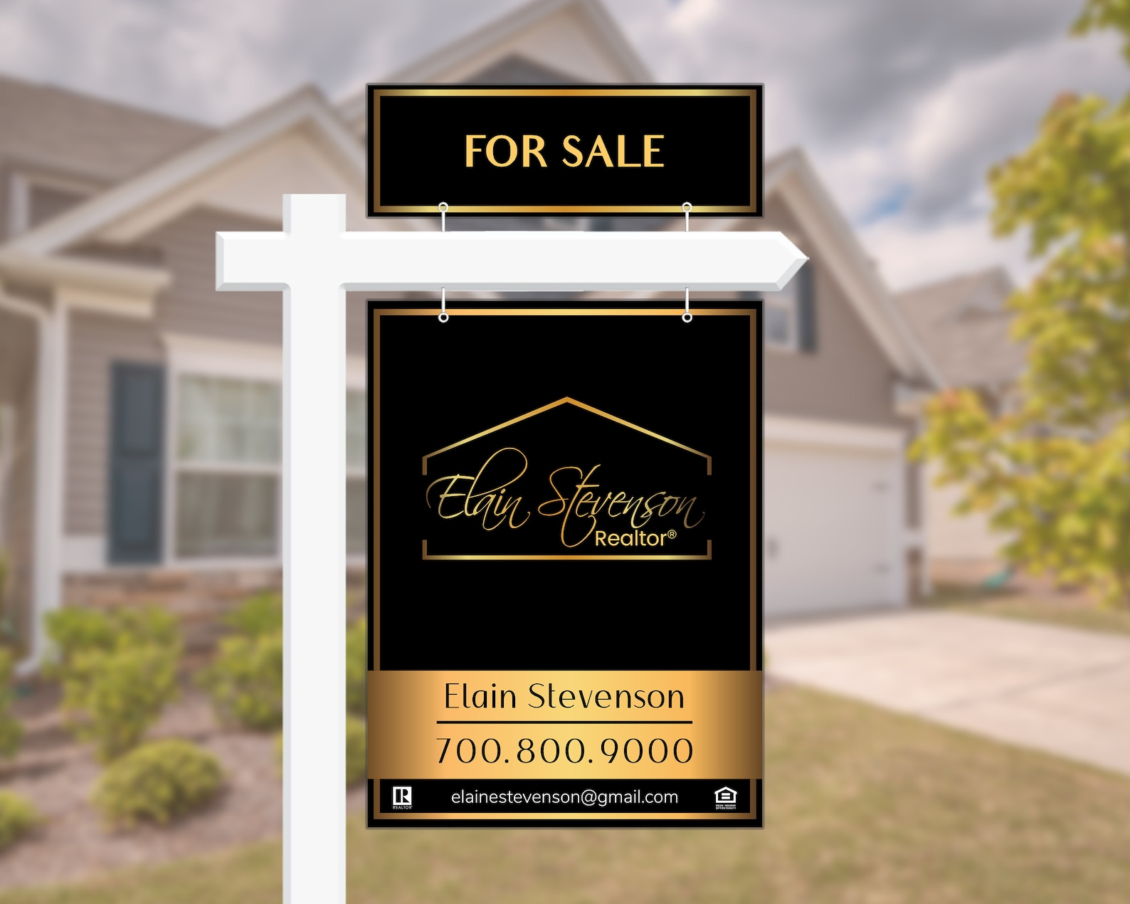Real Estate Yard Sign, Yard Sign Templates, Feather Flag, Yard Sign ...