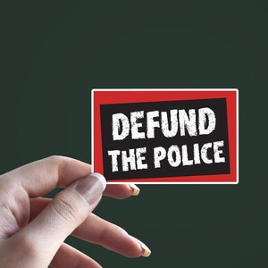 Defund the Police, Weatherproof Outdoor, Laptop Vinyl Sticker, Anarchy ...