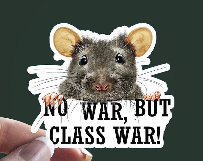 No War but Class War Sticker, Anticapitalism, Socialist, Vinyl Stickers ...