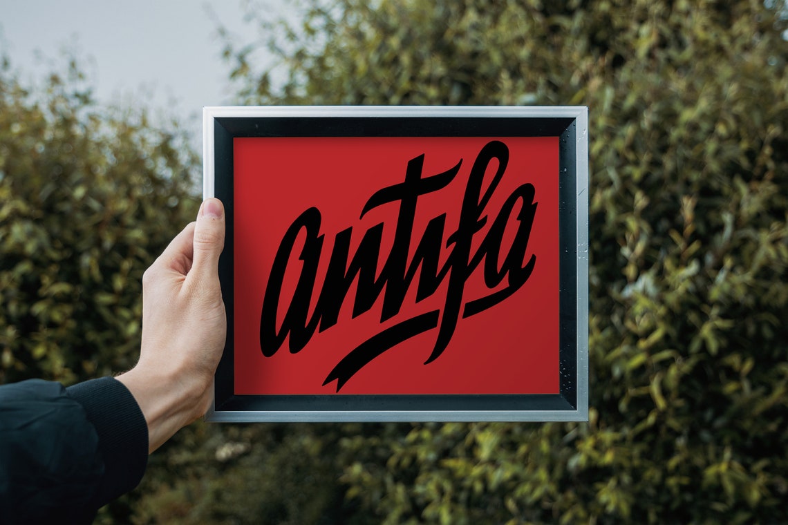 Antifa Poster Antifascist Destroy Nazism Anti-nazi - Etsy