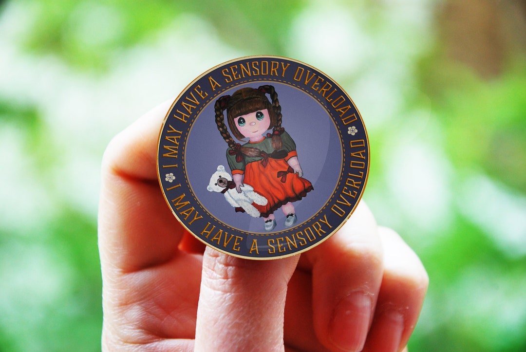 I May Have A Sensory Overload Badges, Autism Pin, Disability Awareness ...
