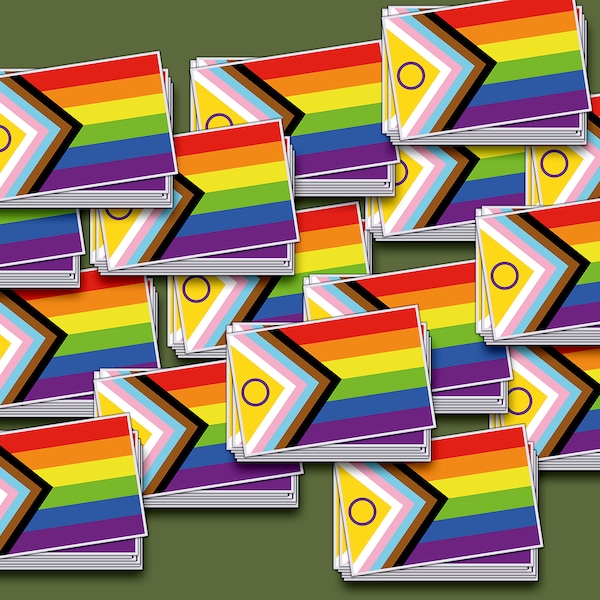 Mini Rainbow Flag Stickers - Etsy