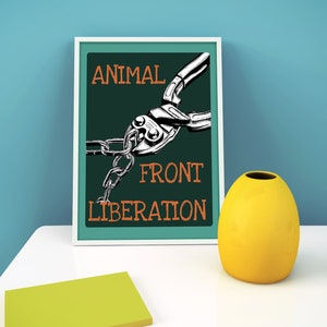 Animal Liberation Front ALF Poster, Solidarity, ALF Until Every Cage is ...