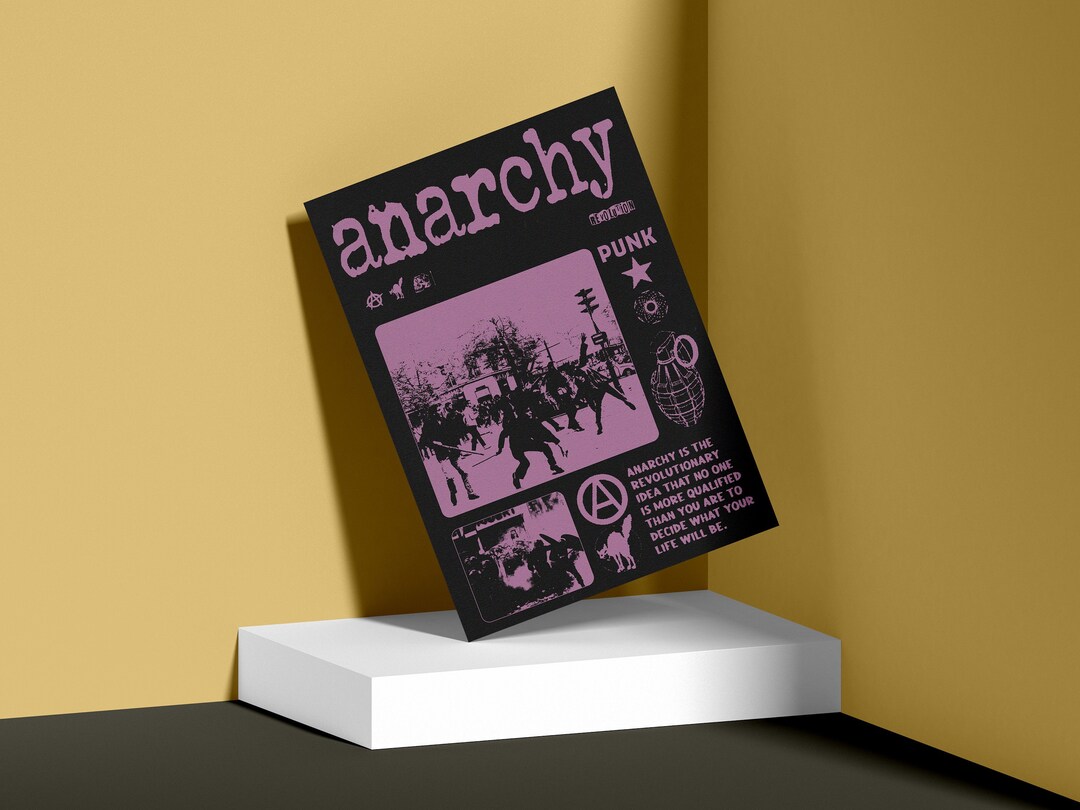 Anarchy Punk Poster, No Gods No Masters Prints, Anarchism, Anarchy ...