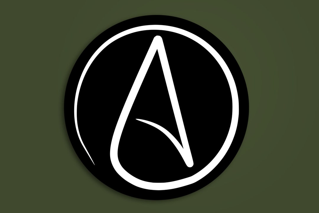 Atheist Stickers, Symbol of Atheism, No Gods No Masters, Against All ...