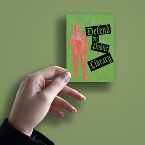 Defend the Public Library Sticker, Support Your Local Library ,free ...