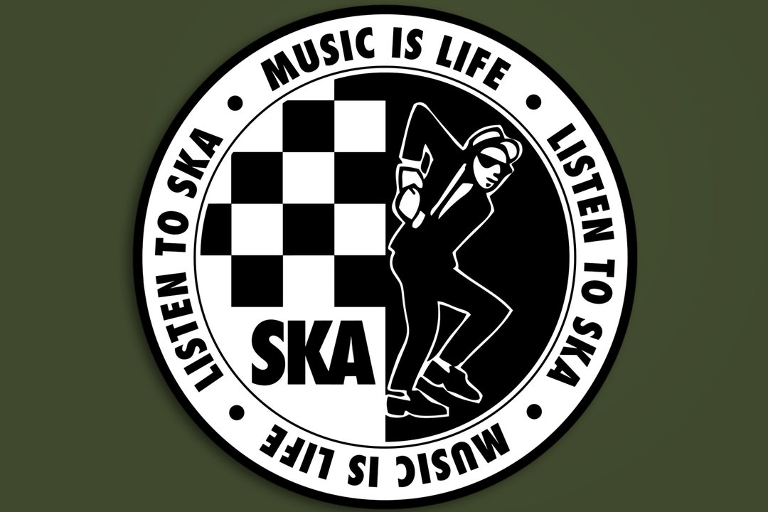 Listen to SKA Sticker, Music is Life, Reggae, Ska, Reggae Against ...