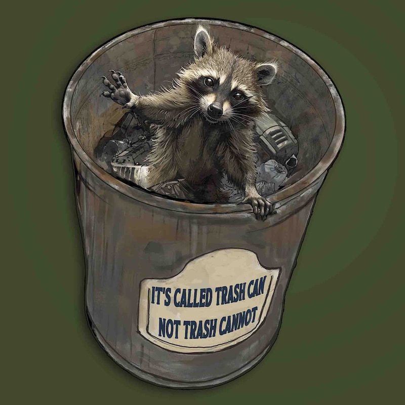 Trash Can Sticker - Etsy