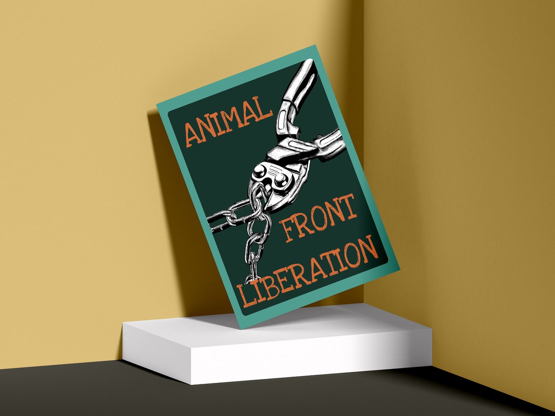 Animal Liberation Front ALF Poster Solidarity ALF Until - Etsy